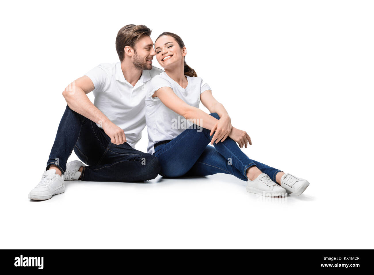 Love young couple hug on Cut Out Stock Images & Pictures - Alamy