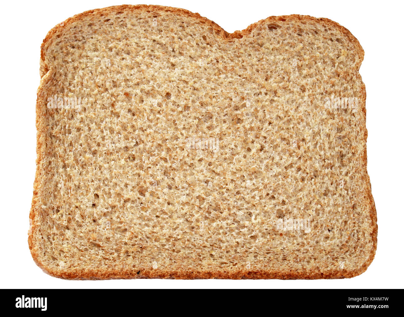 Fresh and nutritious whole wheat bread isolated on white background ...