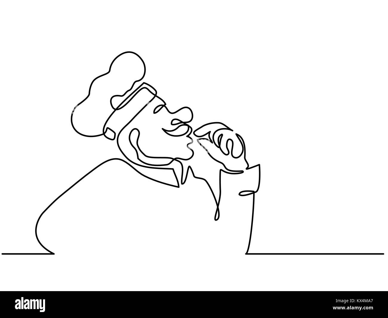 Cook making tasty delicious gesture Stock Vector Image & Art - Alamy