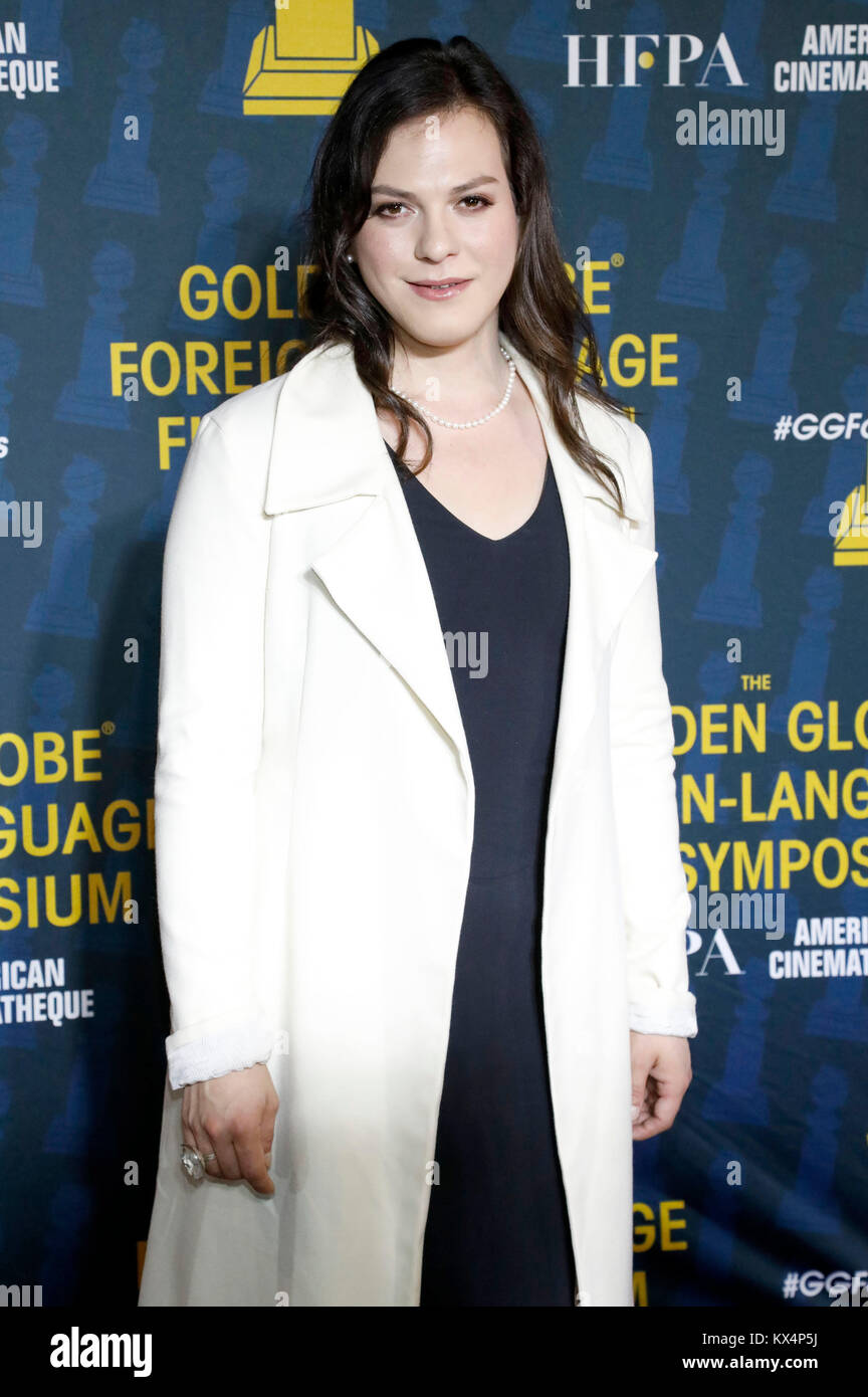 Los Angeles, USA. 06th Jan, 2018. Daniela Vega attends the Golden Globe ...