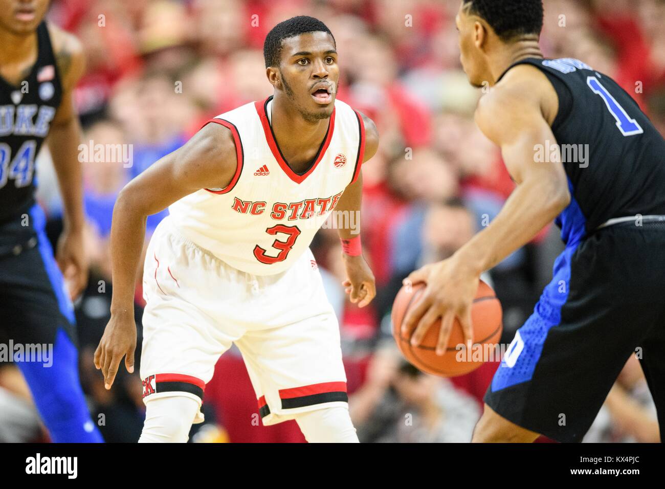 North Carolina State Wolfpack guard Lavar Batts Jr. (3) during the NCAA ...