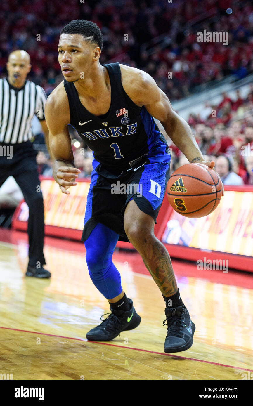 Duke Blue Devils guard Trevon Duval (1) during the NCAA College ...