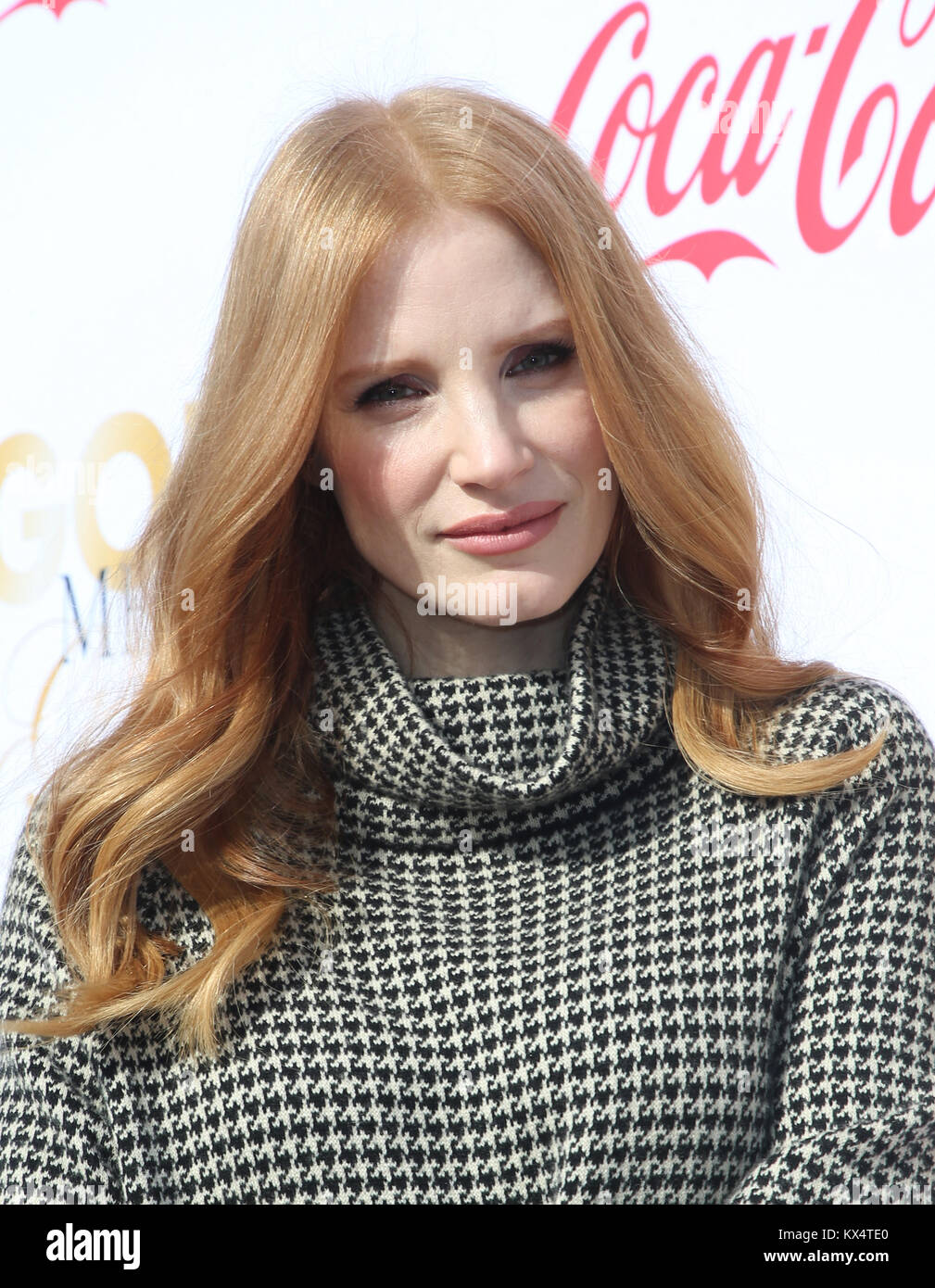 WEST HOLLYWOOD, CA - JANUARY 6: Jessica Chastain, at the Gold Meets ...
