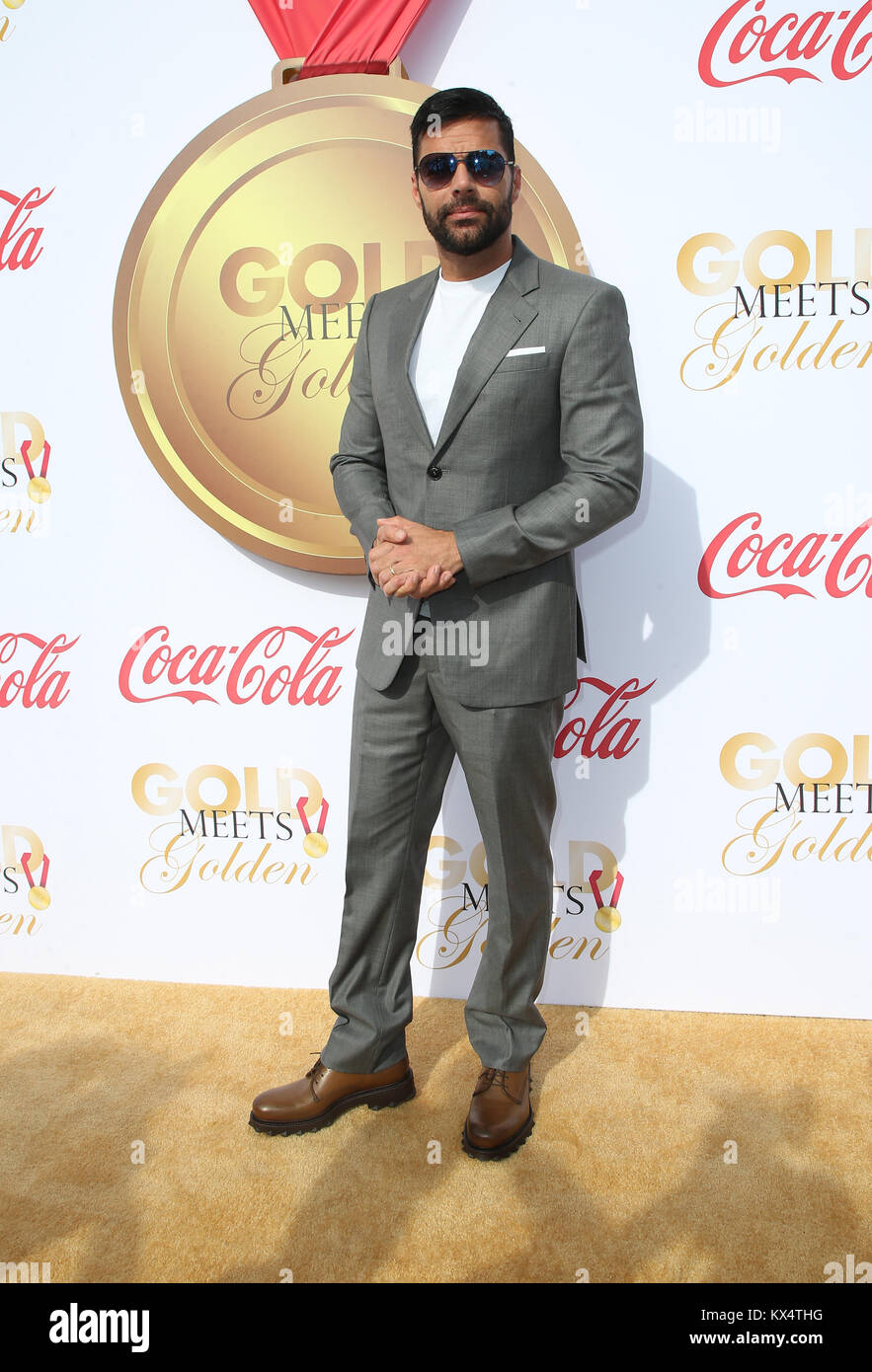 West Hollywood, Ca. 6th Jan, 2018. Ricky Martin, at the Gold Meets ...