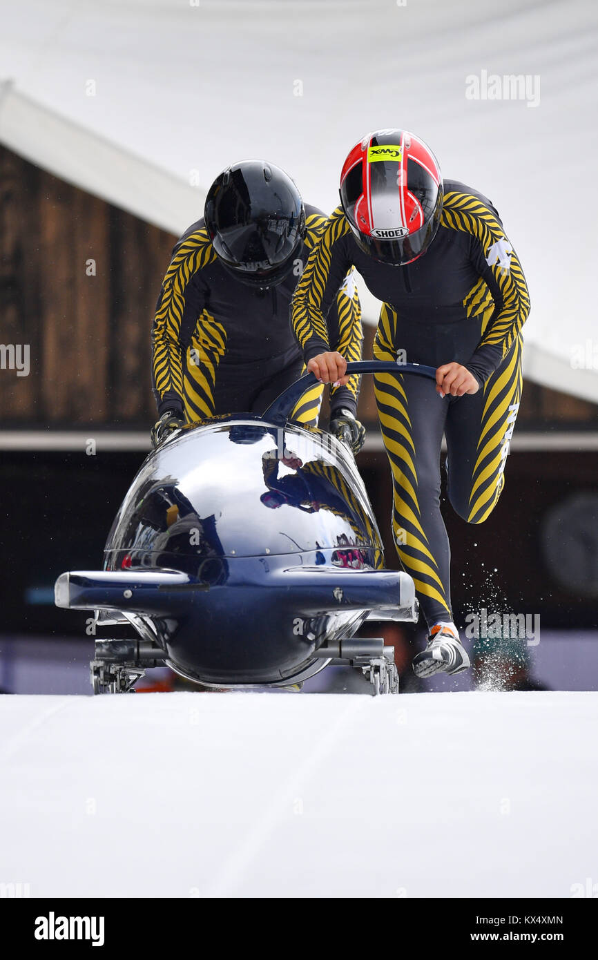 the Spiral, Nagano, Japan. 7th Jan, 2018. Fumiko Mano & /Tomoe Sato ...