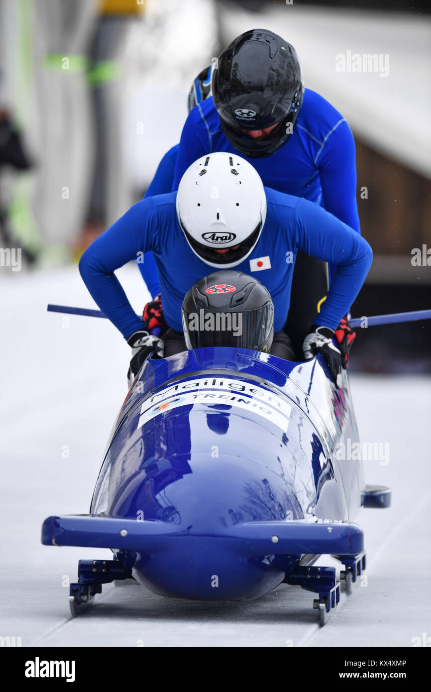 the Spiral, Nagano, Japan. 7th Jan, 2018. Daiki Mikami & Takahiro Sema ...