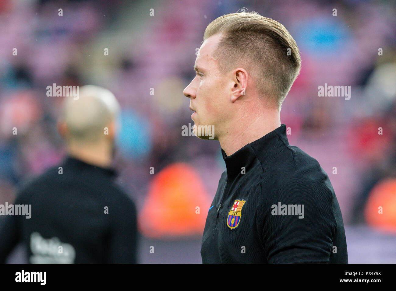 Barcelona, Spain. 07th Jan, 2018. FC Barcelona goalkeeper Marc-Andre ...