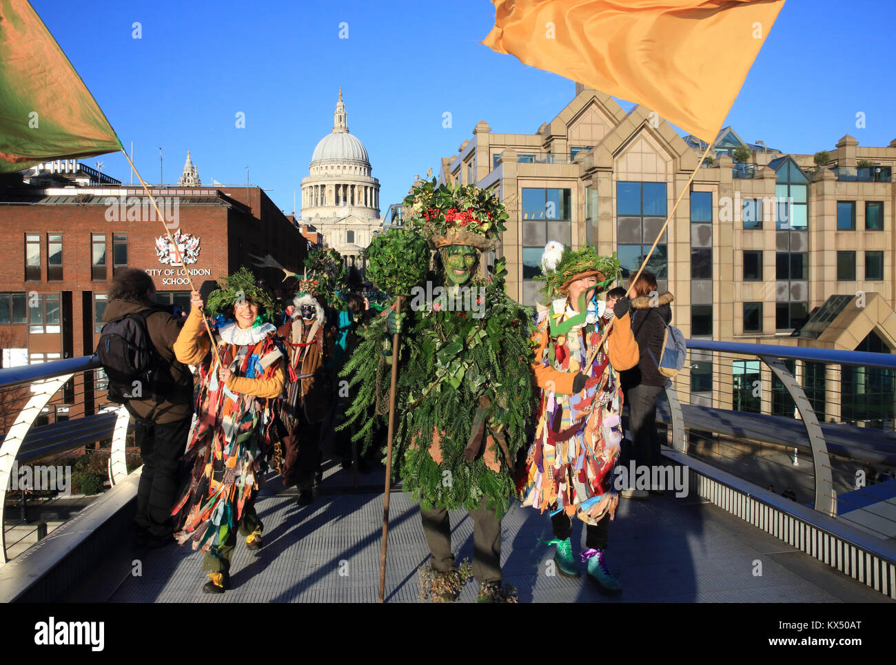 London, UK. 07th Jan, 2018. Twelfth Night celebrations in London on Jan ...