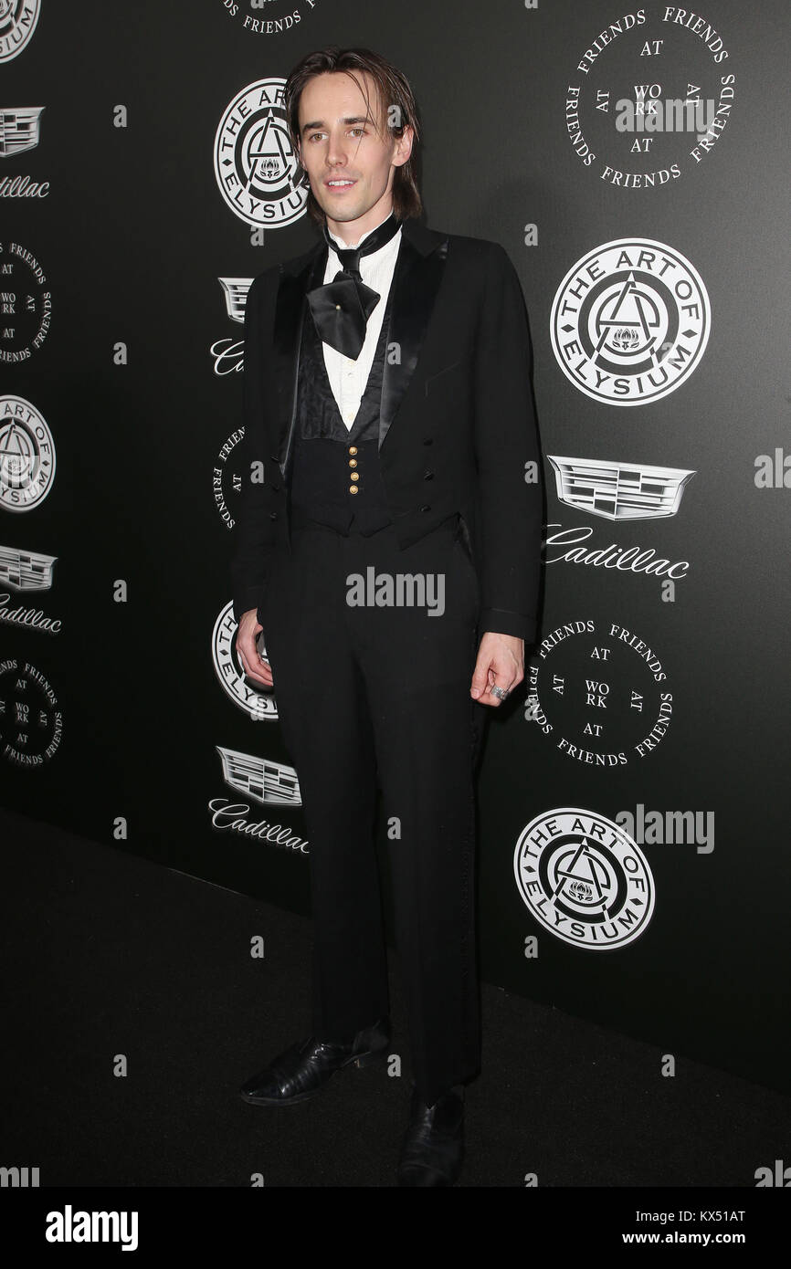 Santa Monica, Ca. 6th Jan, 2018. Reeve Carney at Art of Elysium's 11th ...