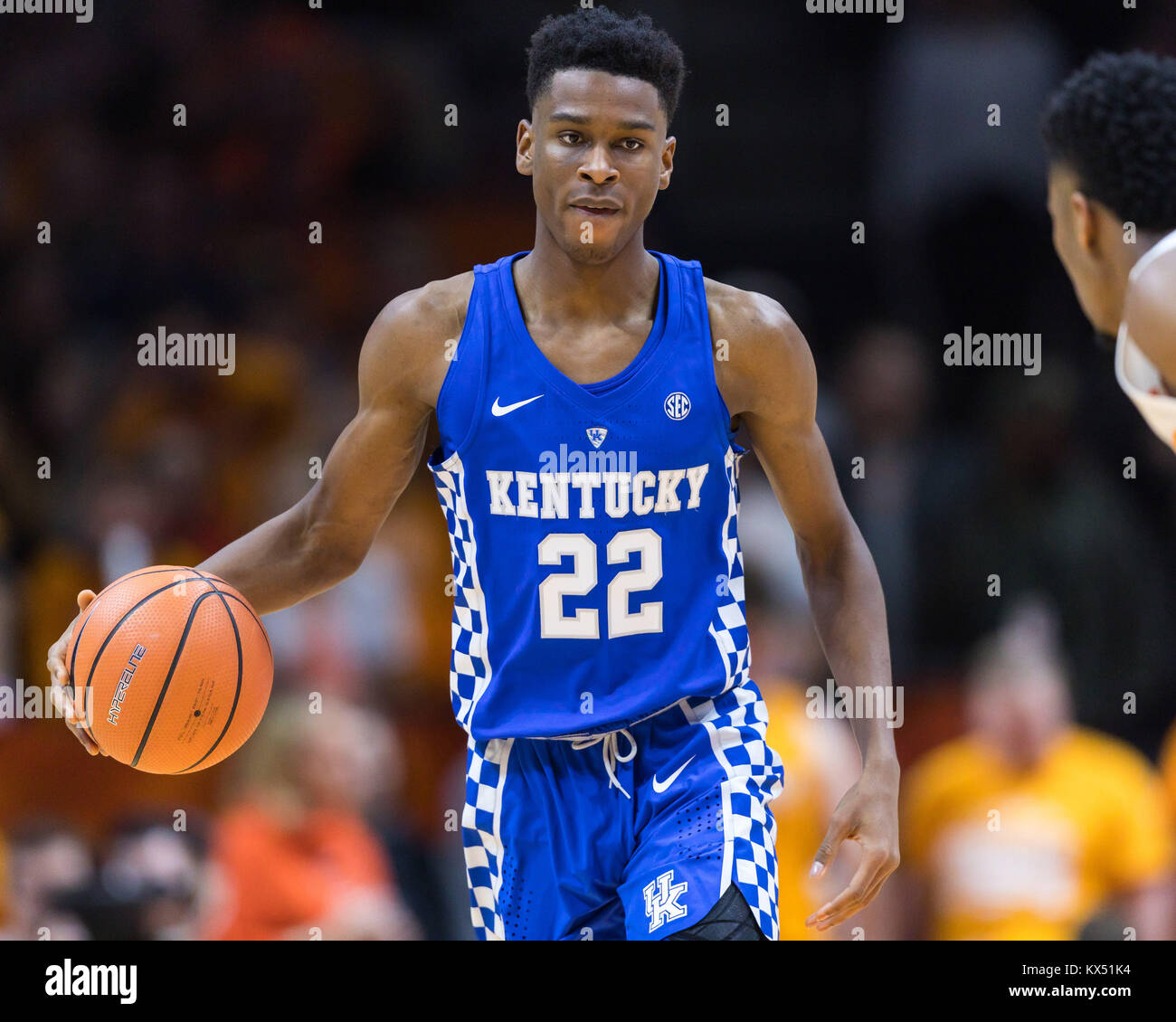 January 6, 2018: Shai Gilgeous-Alexander #22 of the Kentucky Wildcats ...