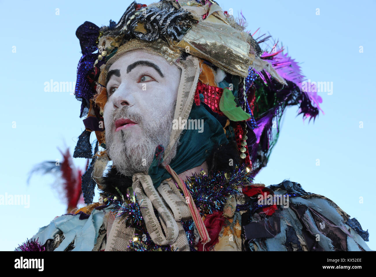 Holly Man Twelfth Night Celebrations Stock Photo - Alamy