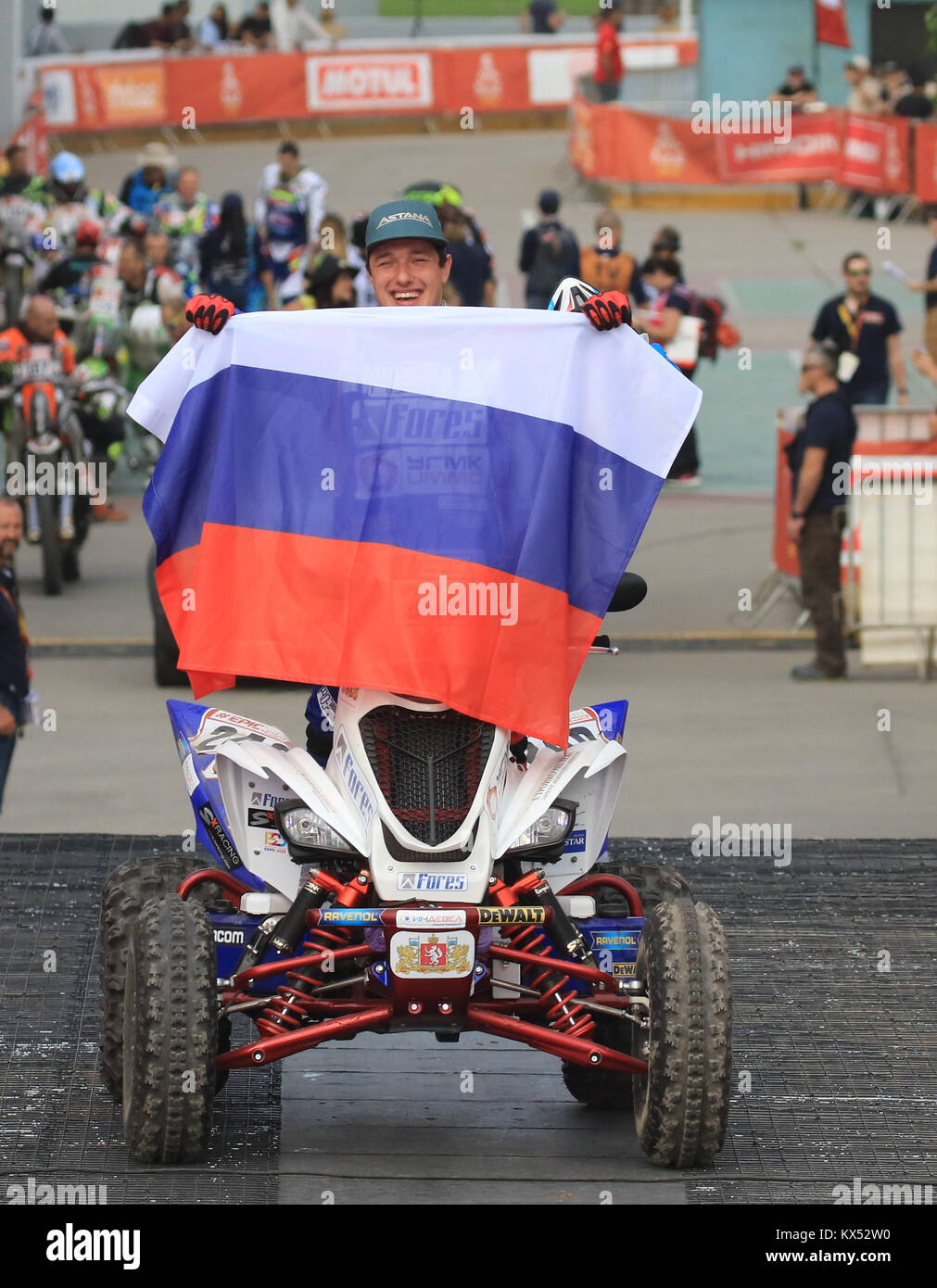 Lima, Lima, Peru. 6th Jan, 2018. RALLY - DAKAR - START - STAGE 1.Sergei ...