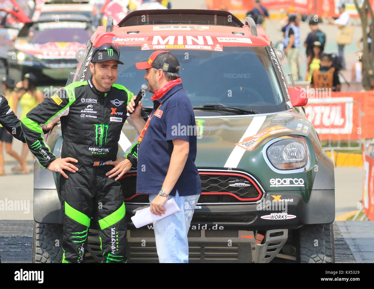 Lima, Lima, Peru. 6th Jan, 2018. RALLY - DAKAR - START - STAGE 1.Mini ...