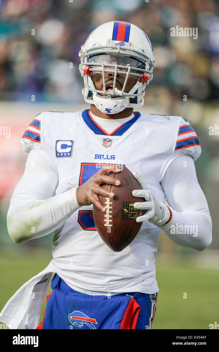 Jacksonville, FL, USA. 7th Jan, 2018. Buffalo Bills quarterback Tyrod ...