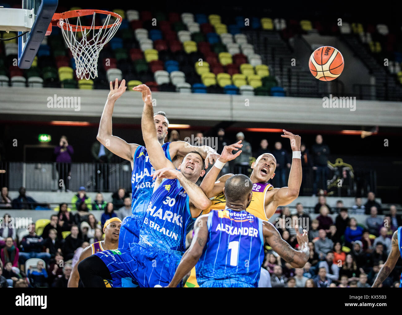 Copper Box Arena, London, UK, 7th Jan 2018. London Lions v Sheffield ...