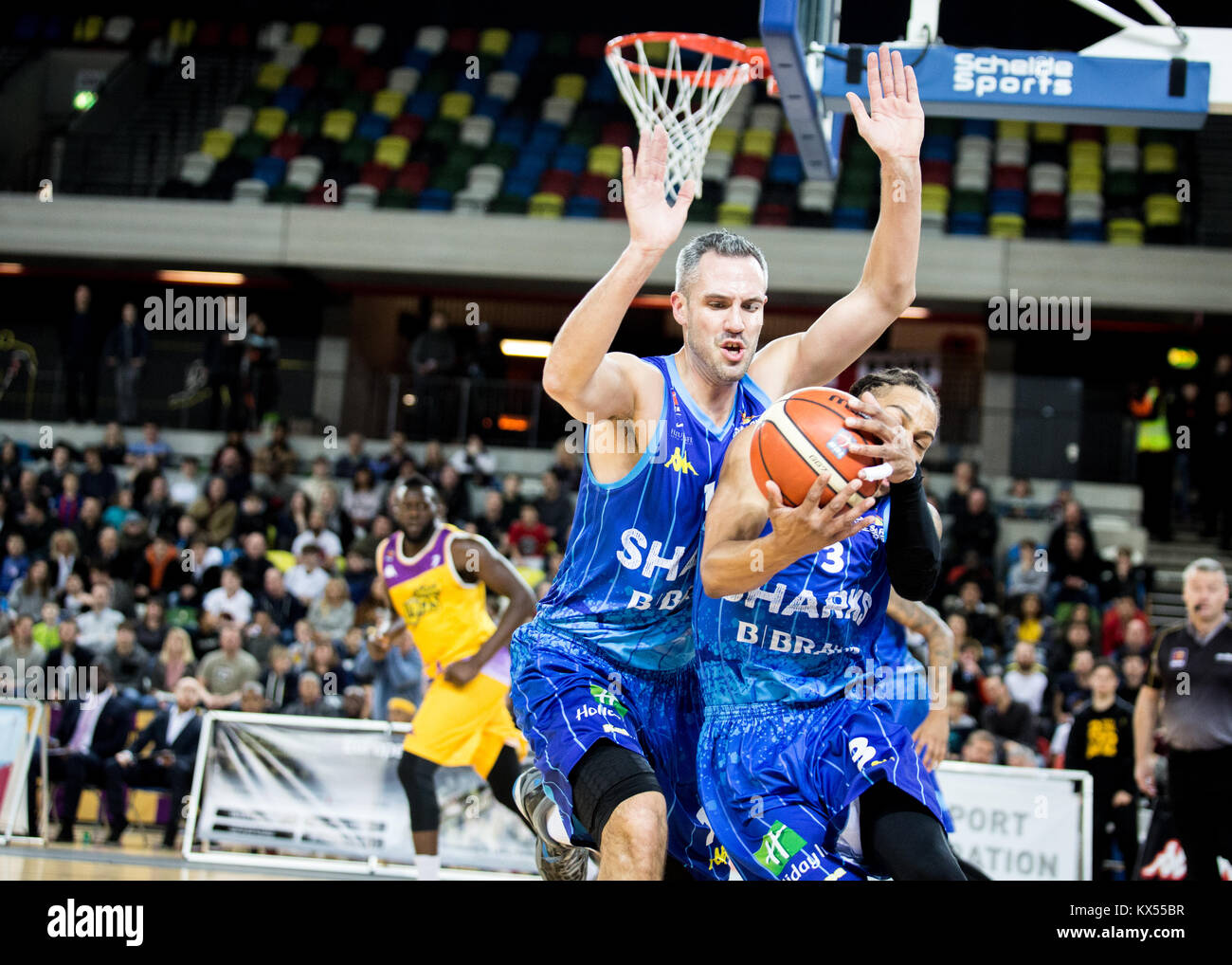 Copper Box Arena, London, UK, 7th Jan 2018. London Lions v Sheffield ...