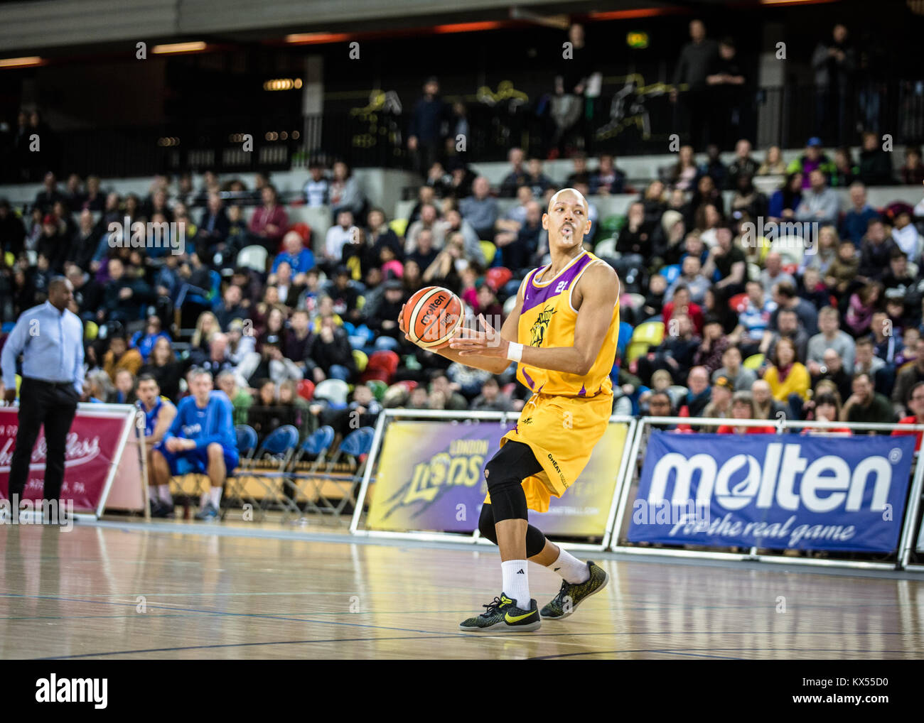 Copper Box Arena, London, UK, 7th Jan 2018. London Lions v Sheffield ...