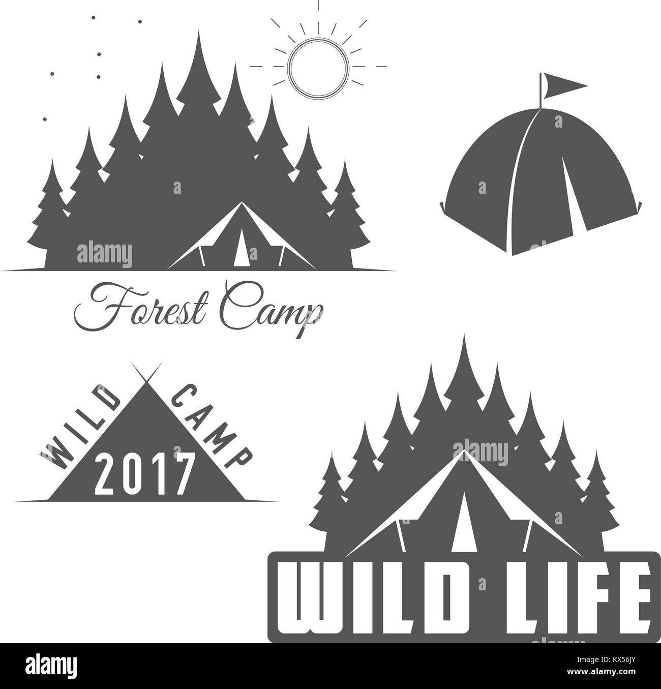 Scout flag Stock Vector Images - Alamy