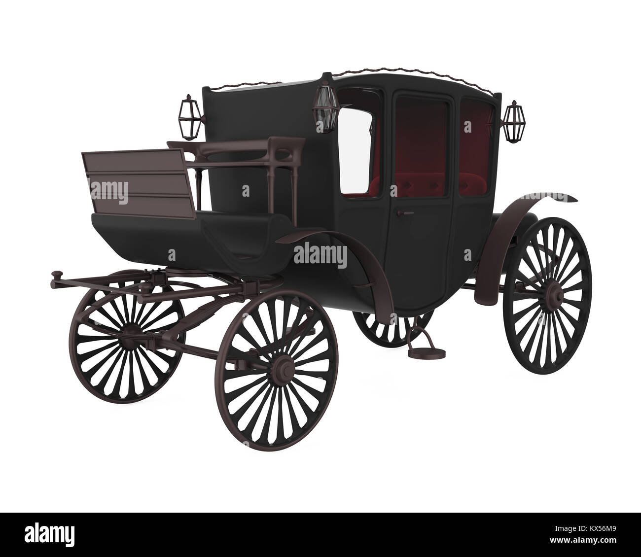 Vintage Carriage Isolated Stock Photo - Alamy
