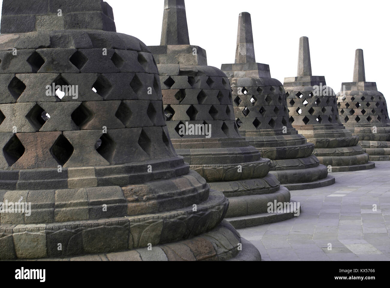 Stone stupas on ancient temple hi-res stock photography and images - Alamy