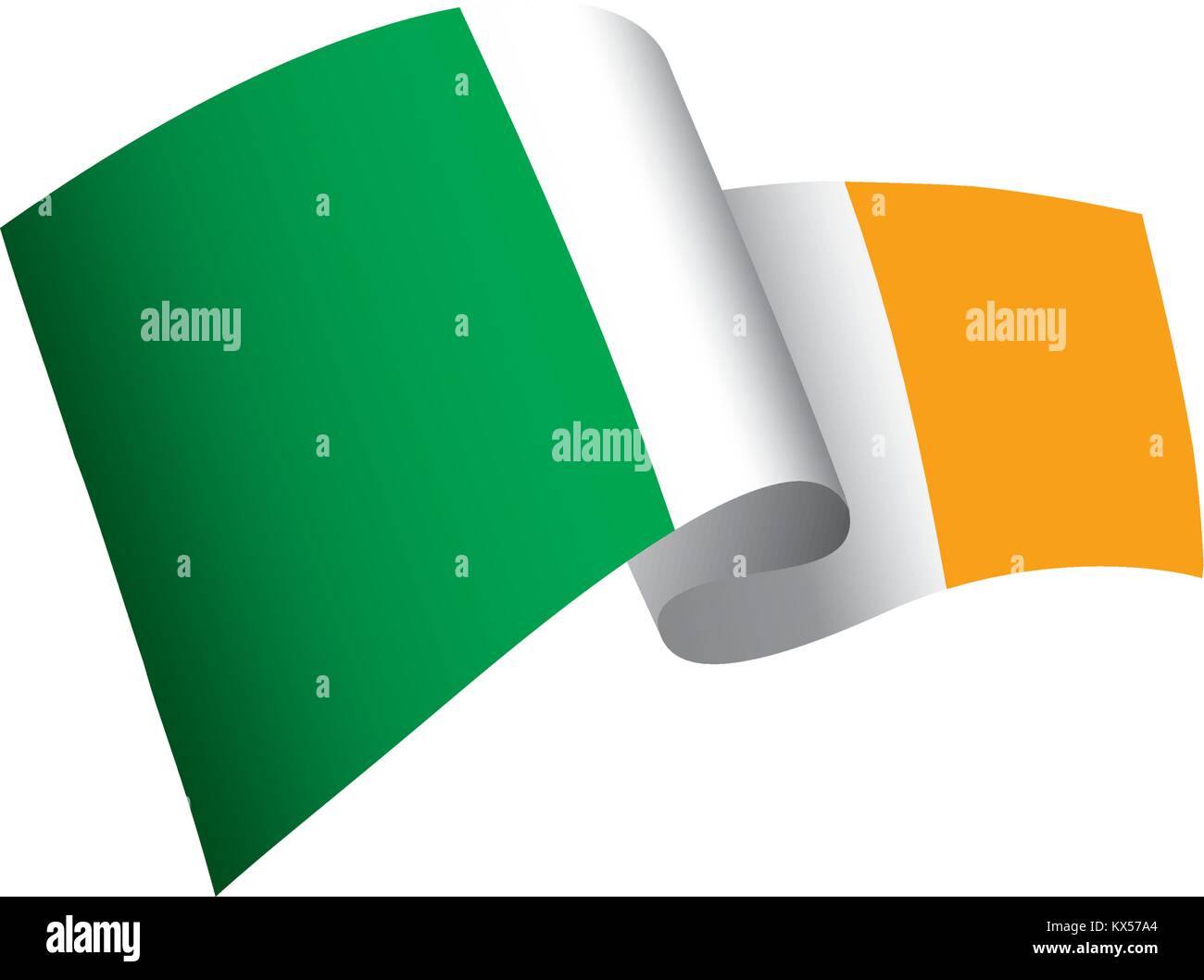 Ireland flag, vector illustration Stock Vector Image & Art - Alamy