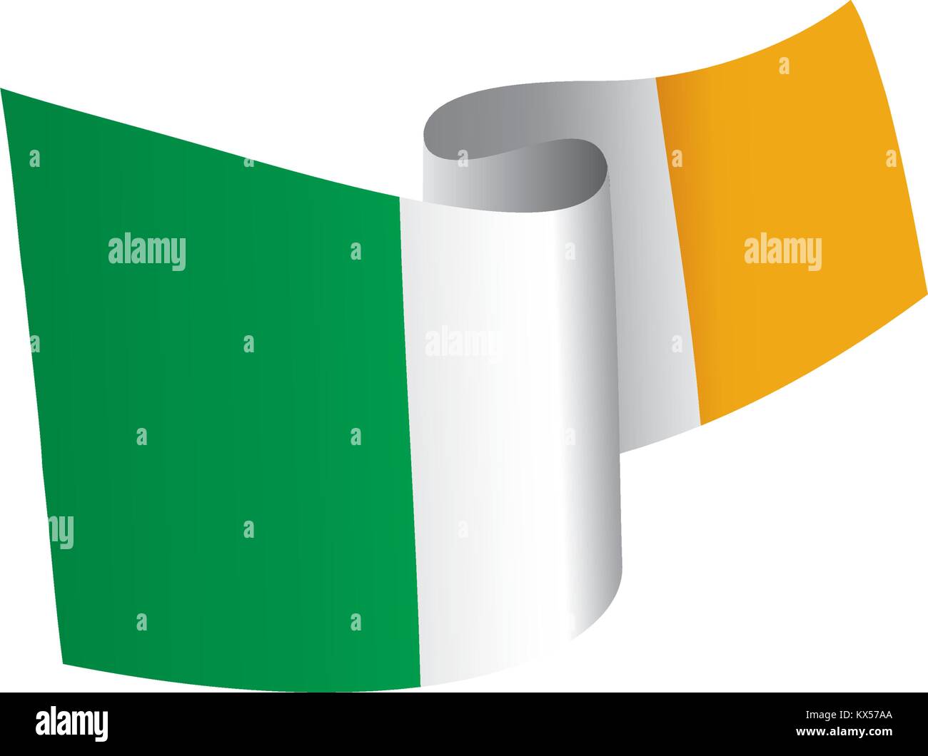 Ireland flag, vector illustration Stock Vector Image & Art - Alamy