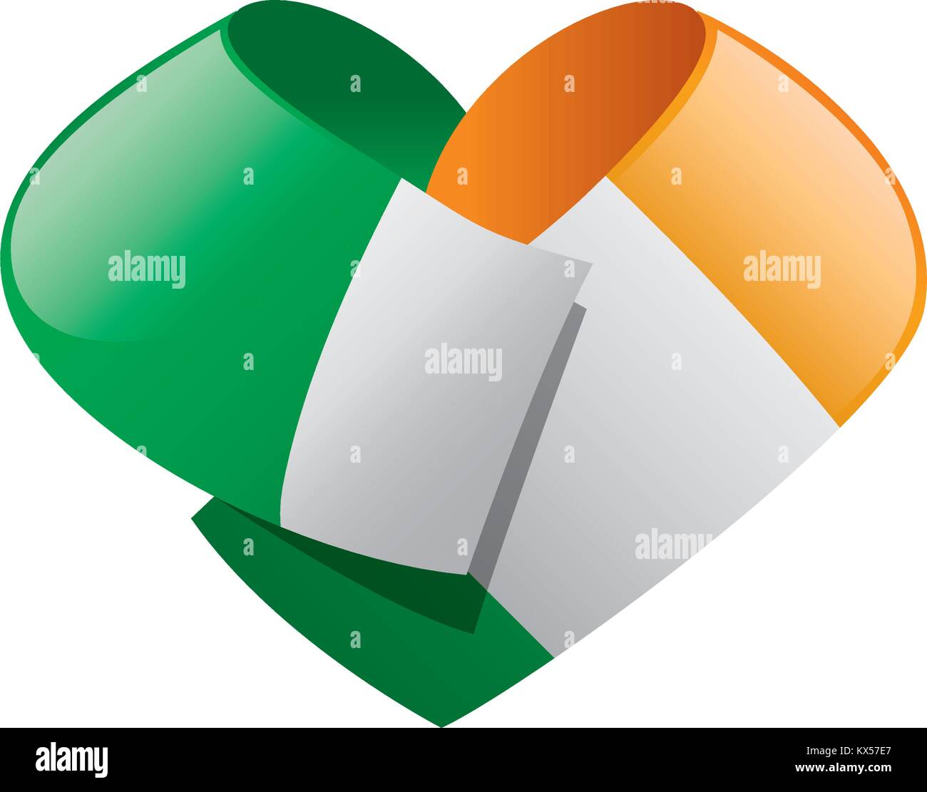 Ireland flag, vector illustration Stock Vector Image & Art - Alamy