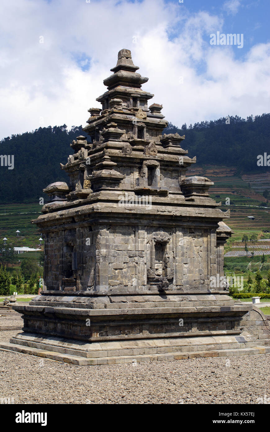 Arjuna temple on plateau Dieng, Java Stock Photo - Alamy