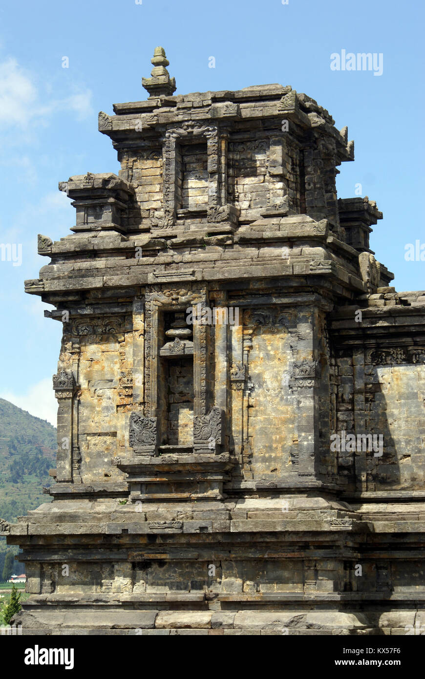 Temple in Arjuna complex on plateau Dieng, Java Stock Photo - Alamy