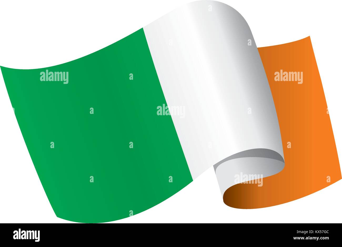 Ireland flag, vector illustration Stock Vector Image & Art - Alamy