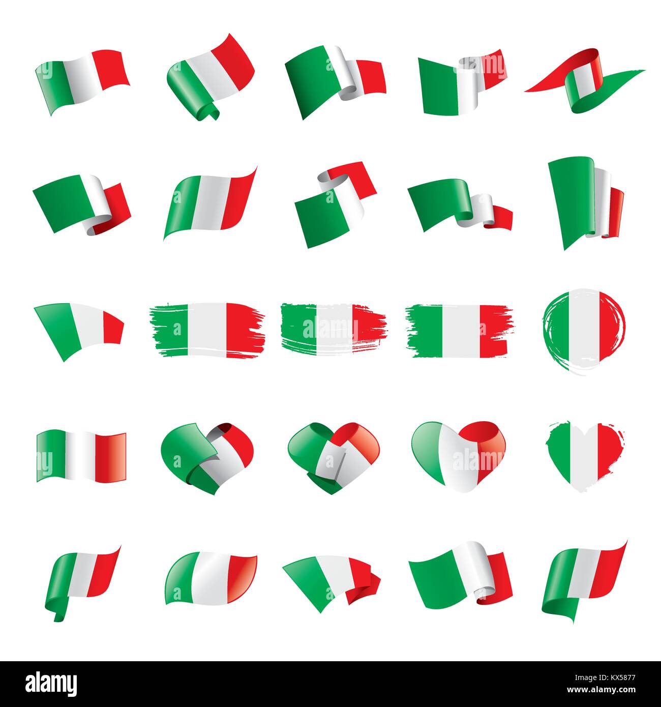 Italy flag, vector illustration Stock Vector Image & Art - Alamy