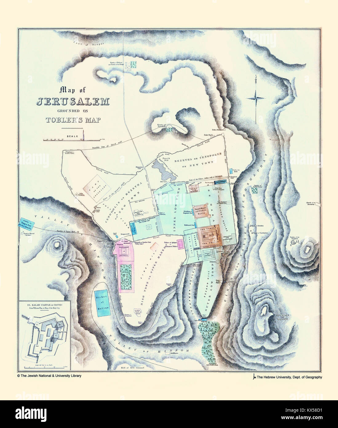 Israel jerusalem map hi-res stock photography and images - Alamy