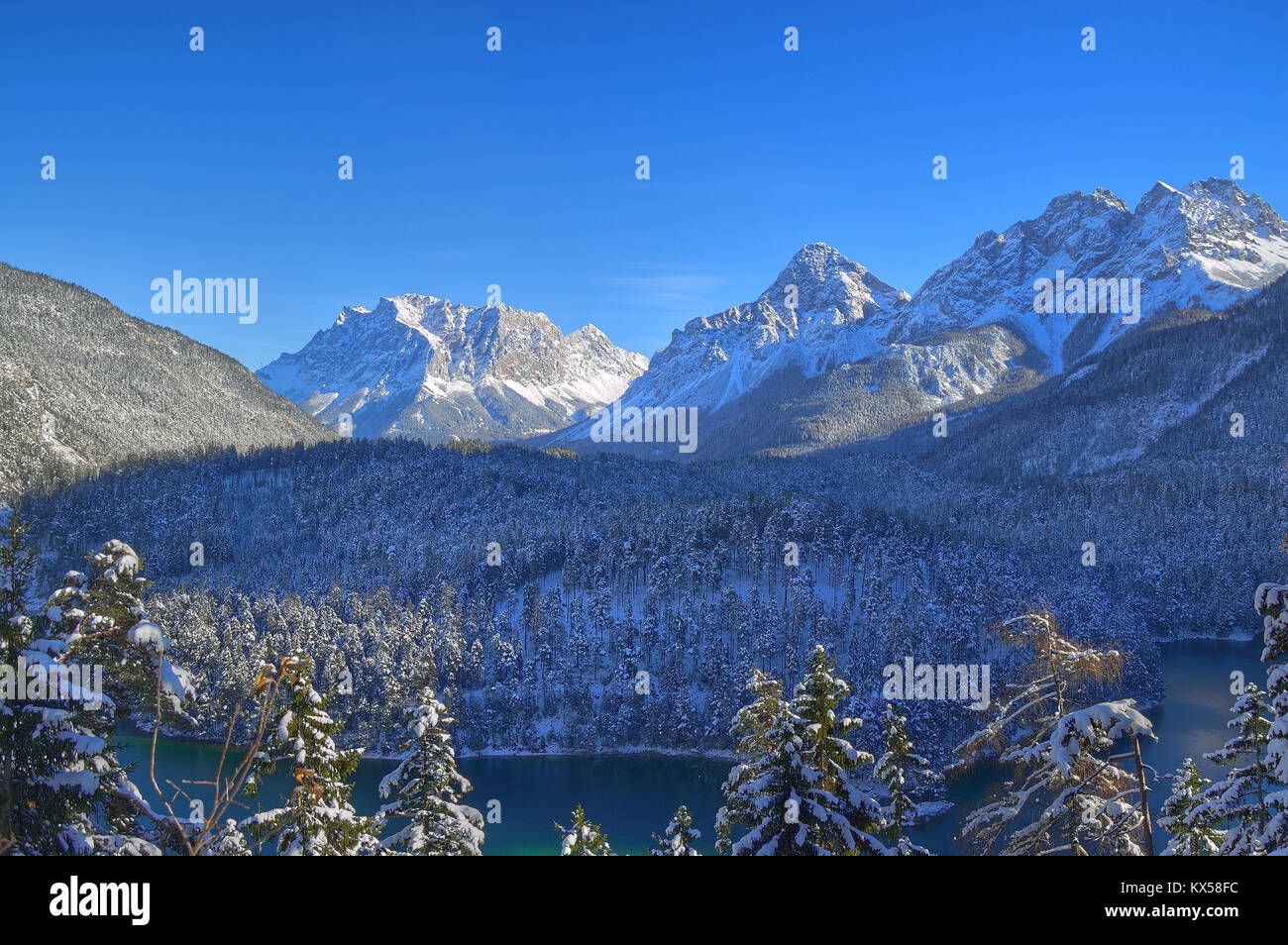Zugspitze in winter Stock Photo - Alamy