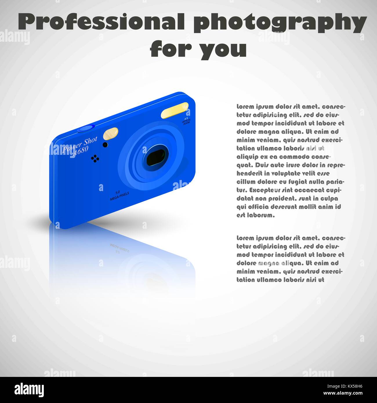 Professional photography for you. Vector illustration Stock Vector ...