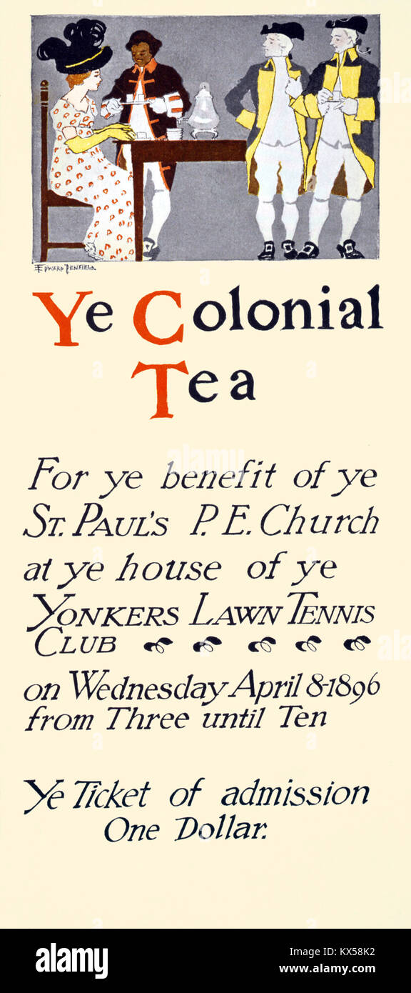 Ye colonial tea Stock Photo - Alamy