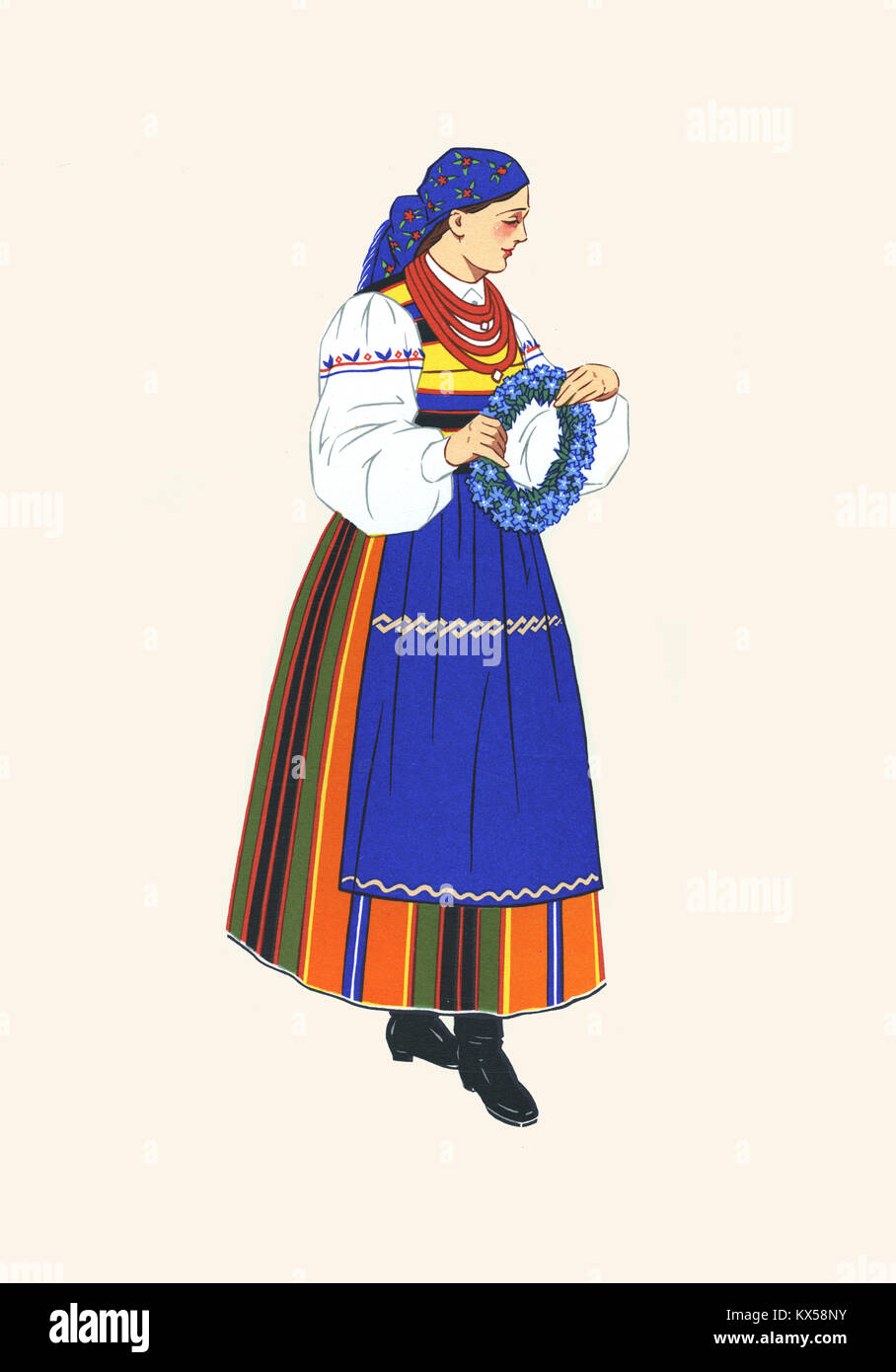 Woman of Lowicz Stock Photo - Alamy