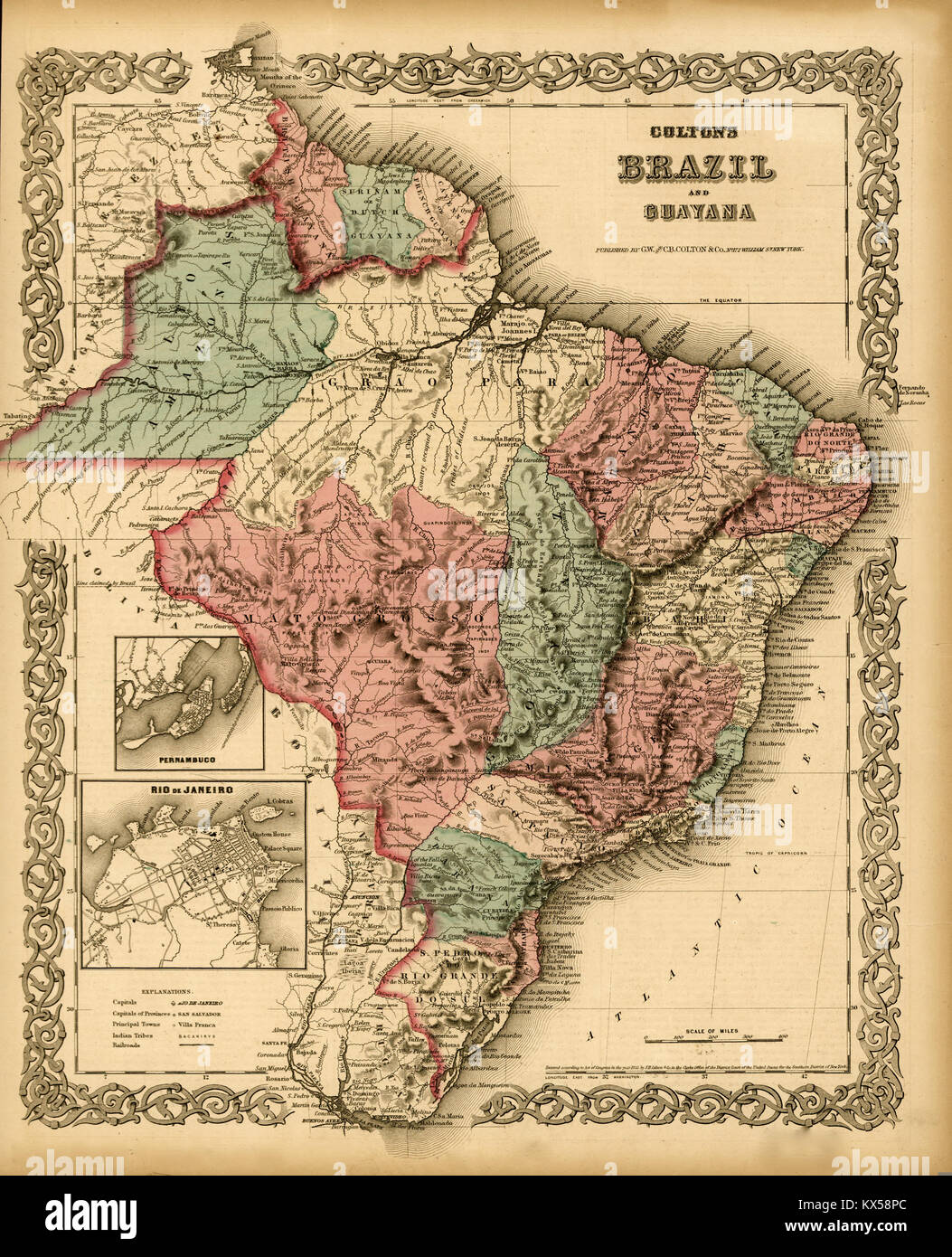 Brazil maps hi-res stock photography and images - Alamy