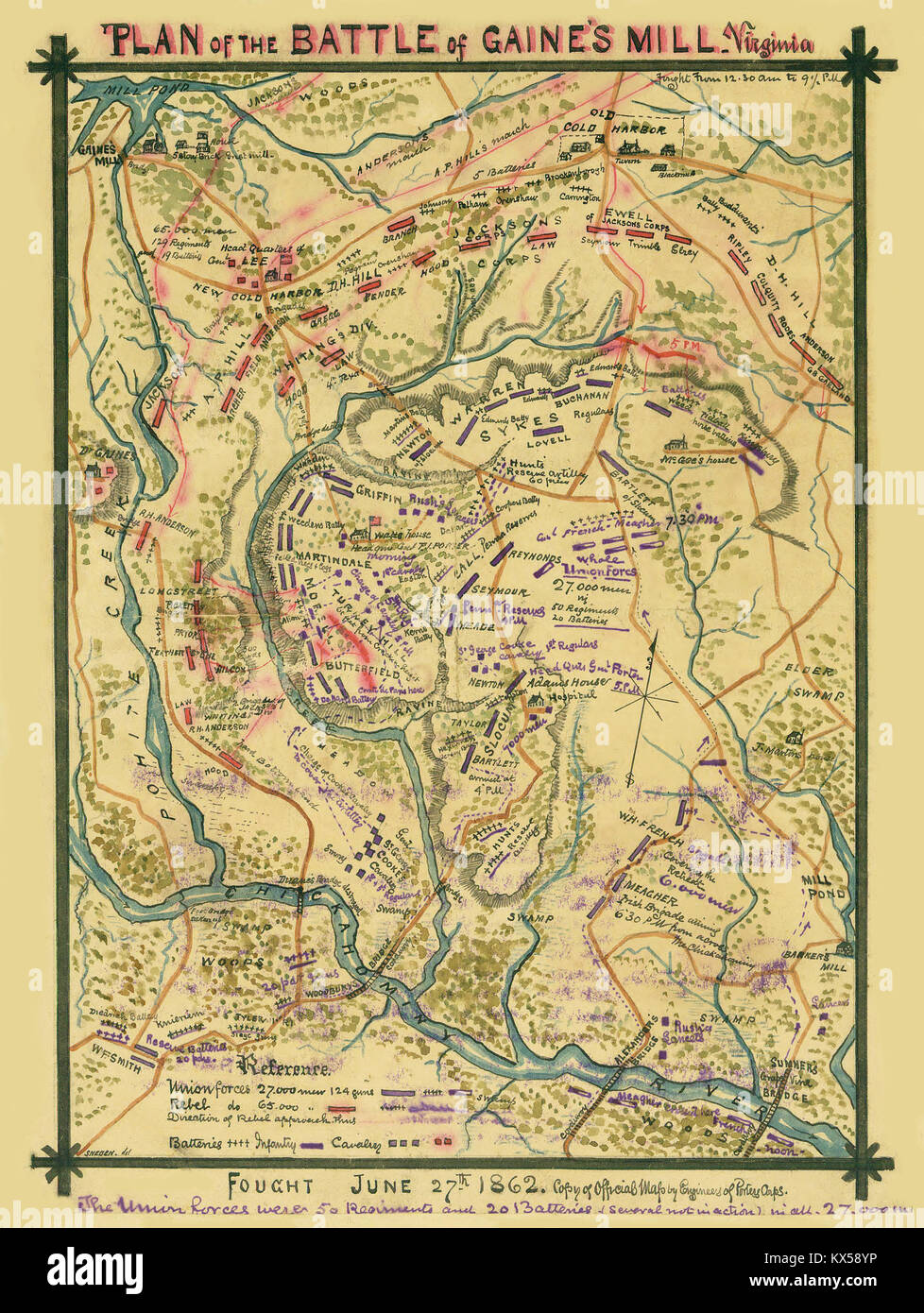 Battle of Glendale and White Oak Swamp, Virginia, also known as Frazier ...