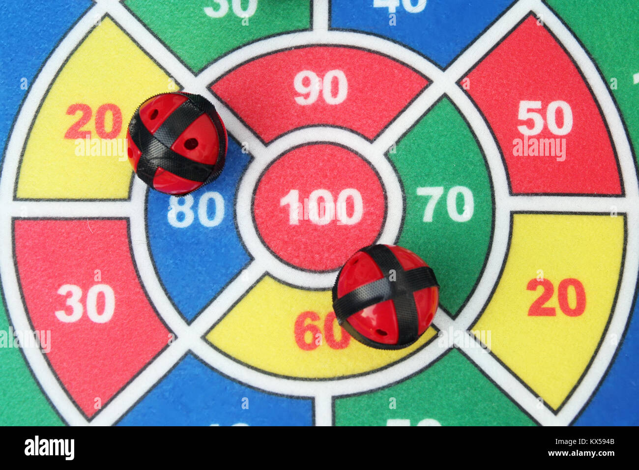 Kids targeting toy. Kids dart game Stock Photo - Alamy
