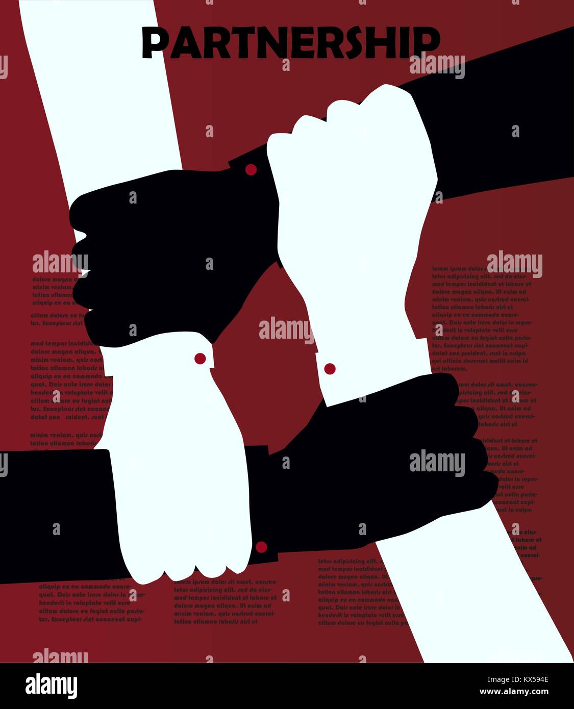 PARTNERSHIP. Vector illustration Stock Vector Image & Art - Alamy