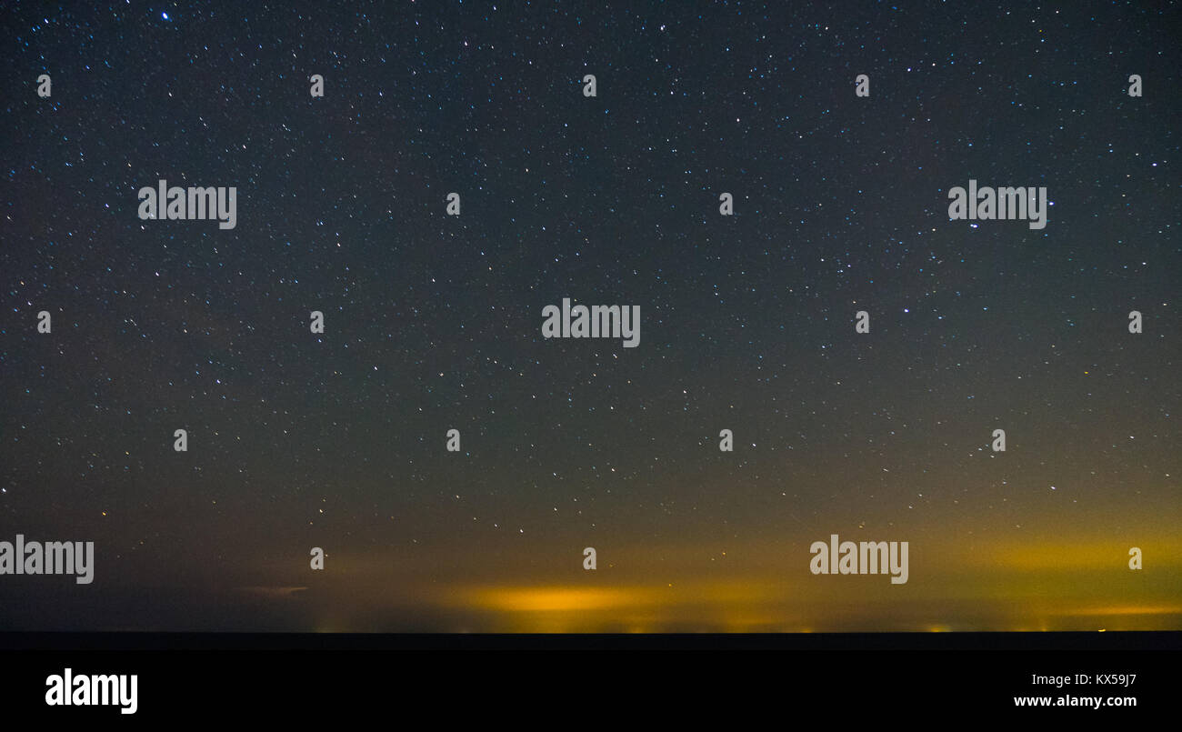 Night sky and stars with long exposure Stock Photo - Alamy