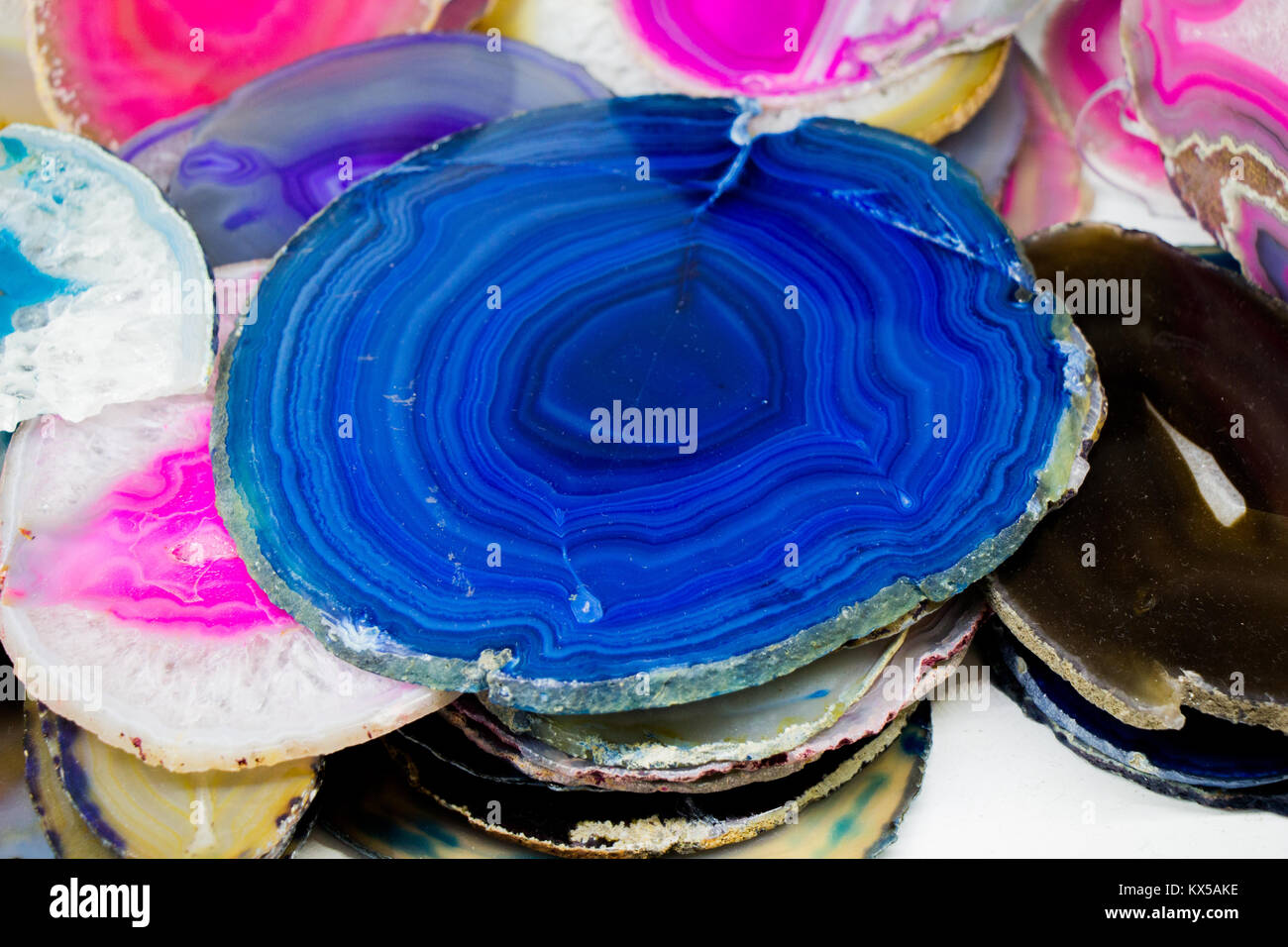 Piece of natural mineral gemstones of a certain type Stock Photo - Alamy