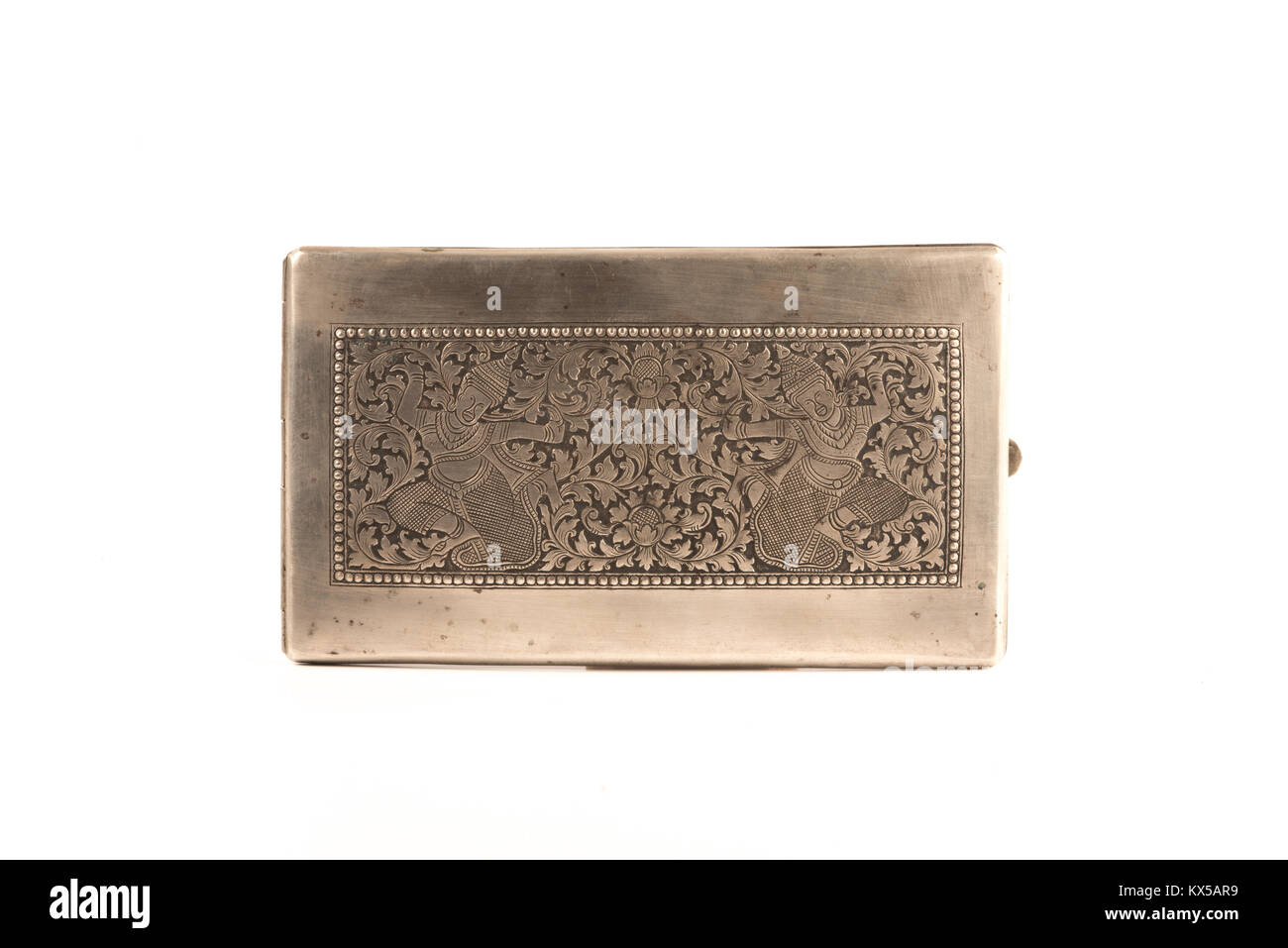 Engraved cigarette box hi-res stock photography and images - Alamy