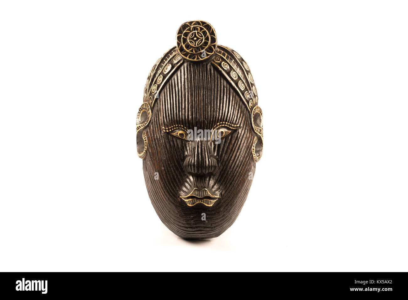 Ancient african mask Cut Out Stock Images & Pictures - Alamy