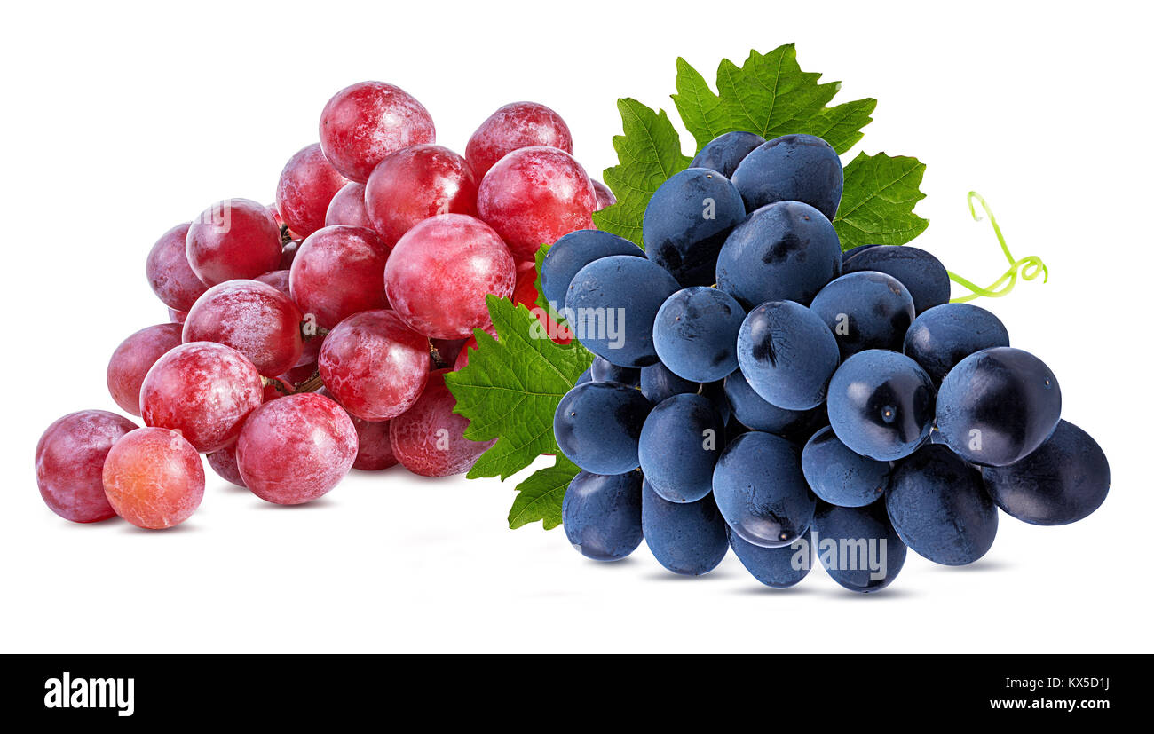 Fresh grapes isolated on white background Stock Photo - Alamy