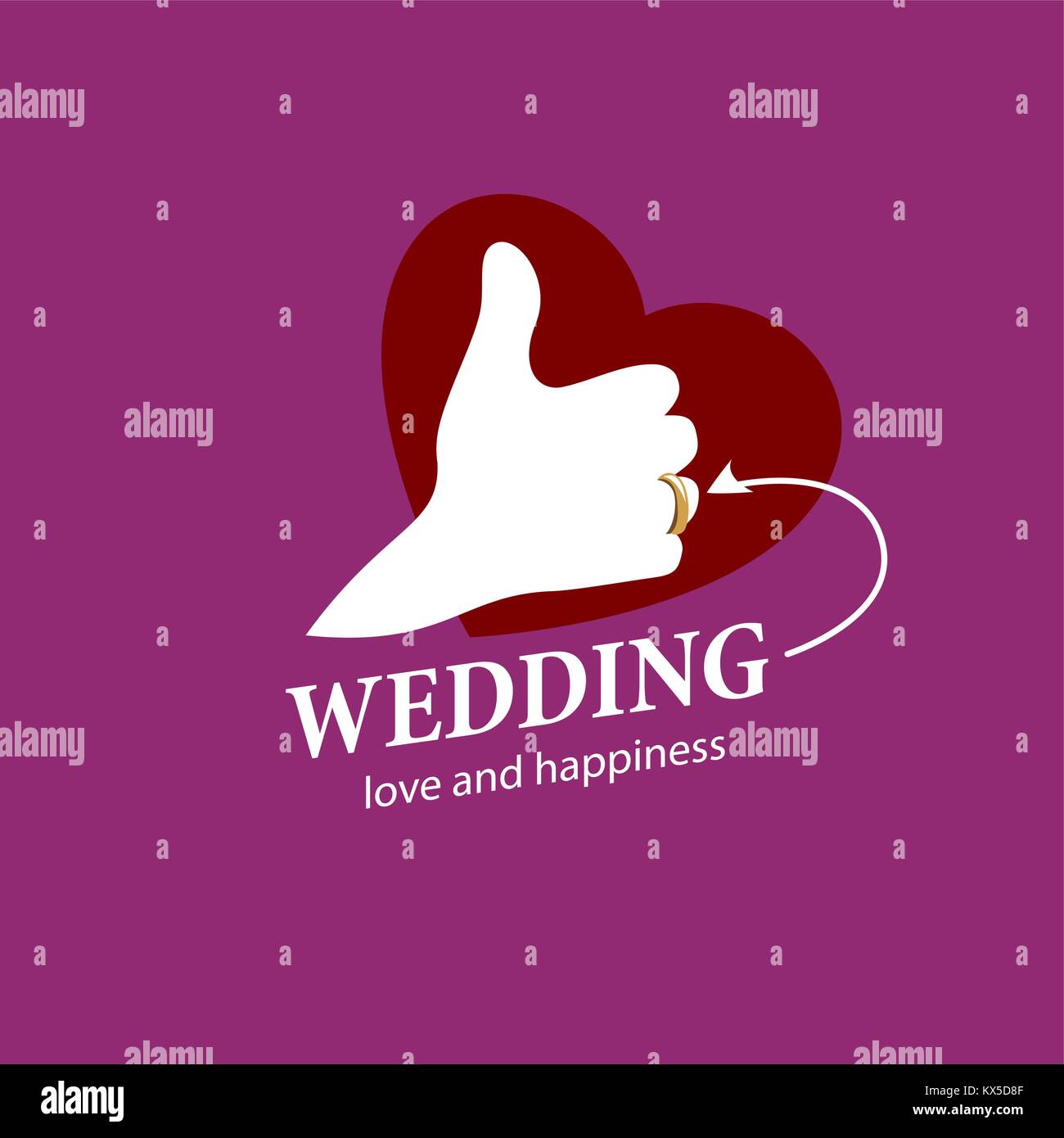 vector logo wedding Stock Vector Image & Art - Alamy