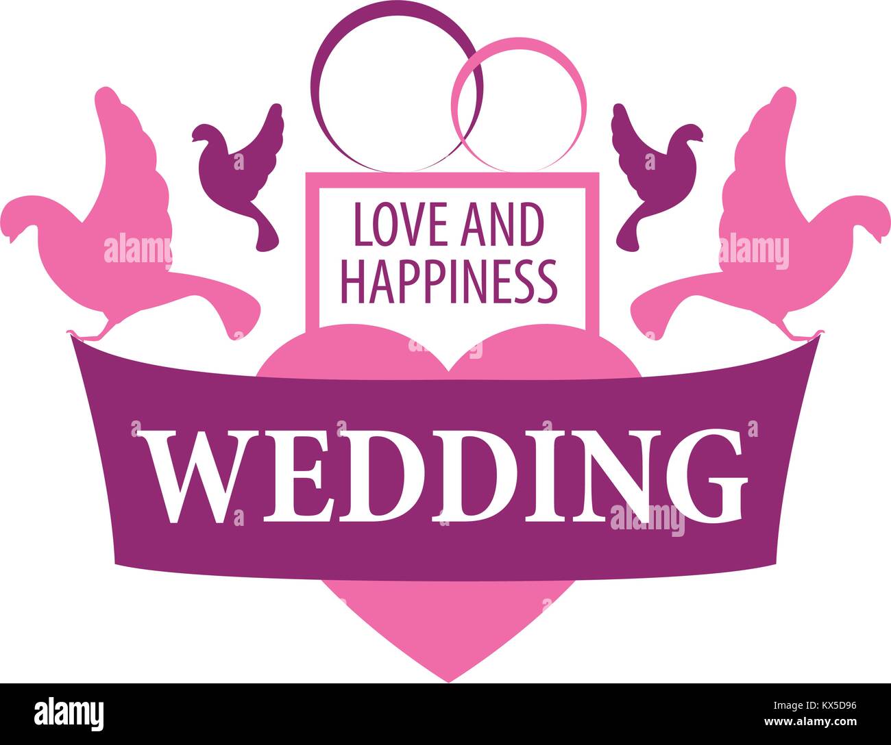 vector logo wedding Stock Vector Image & Art - Alamy