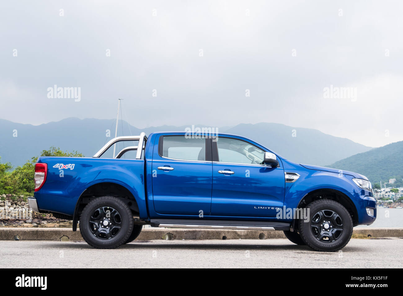 Hong Kong, China July 31, 2017 : Ford Ranger Master Edition 2017 Test ...