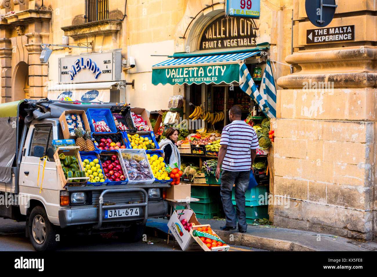 Vegetable market in Valletta, european capital of culture in 2018 ...