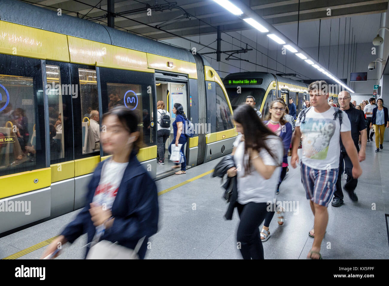 Porto Portugal,Metro do Porto,subway,public transport,station,platform ...